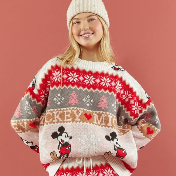 Forever 21 | Sweaters | Disney Mickey Mouse Fair Isle Sweater X Forever ...